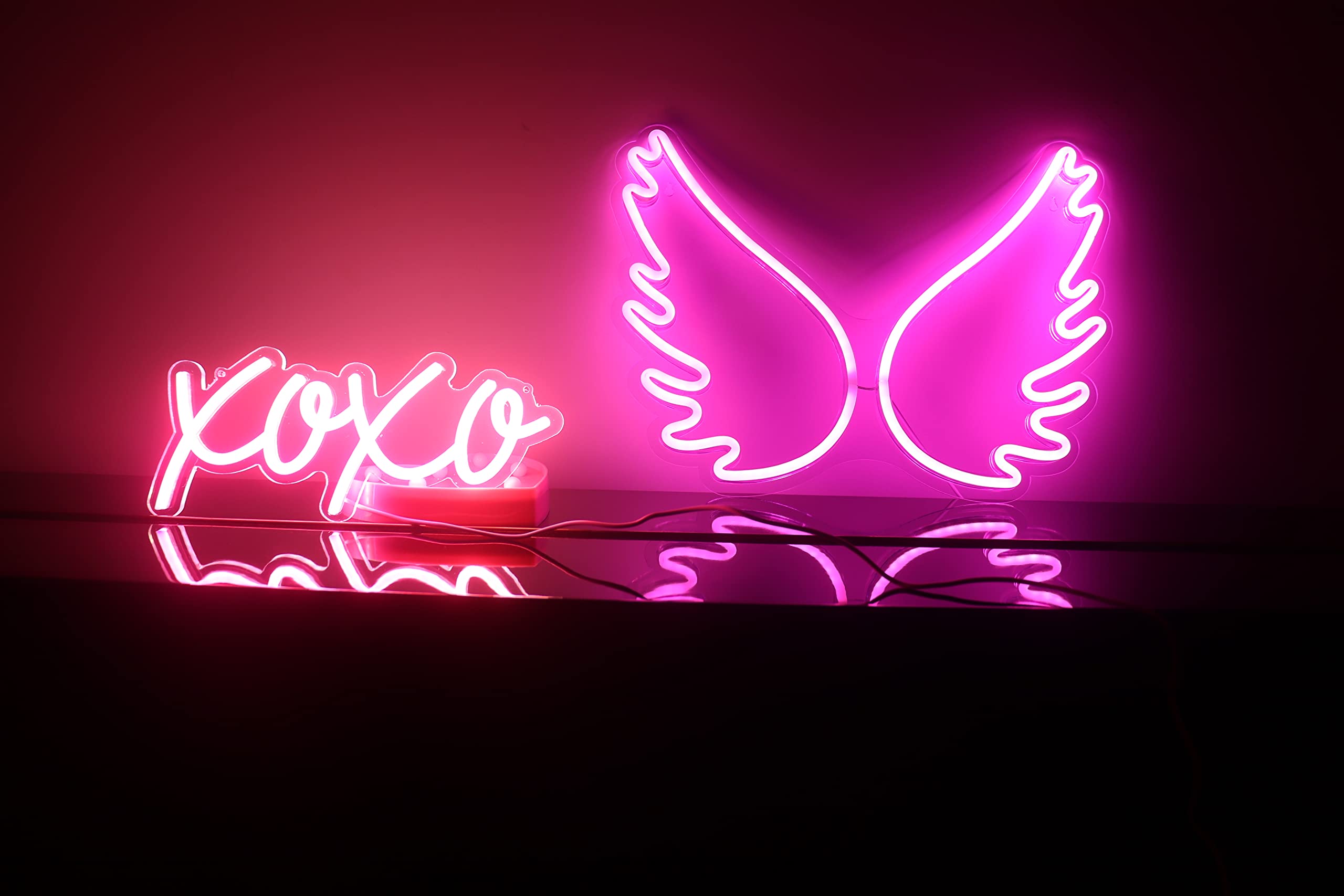 Neon Light Sign LED Night Lights USB Operated Decorative Marquee Sign Bar Pub Store Club Garage Home Party Decor (pink)