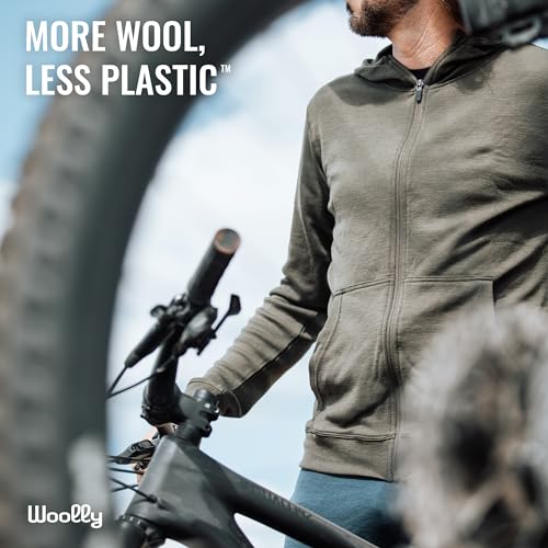 Men's Merino Pro-Knit Zip Hoodie By Woolly | RWS Certified | Warm, Soft, Seattle Designed - Charcoal Grey - XL