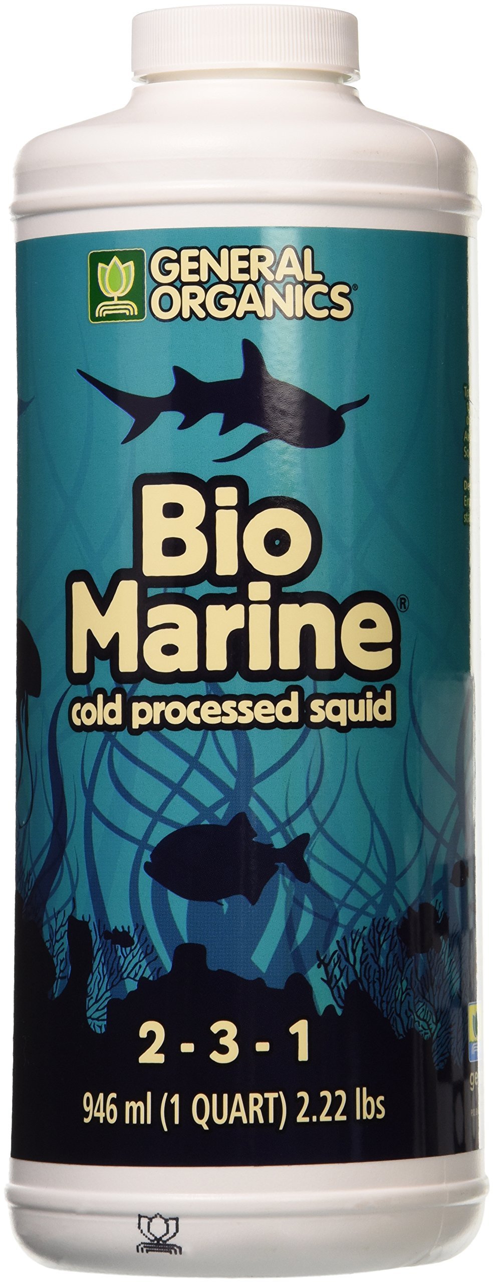 General Hydroponics GH5352 BioMarine Enzymatically Digested Fish Protein, Quart