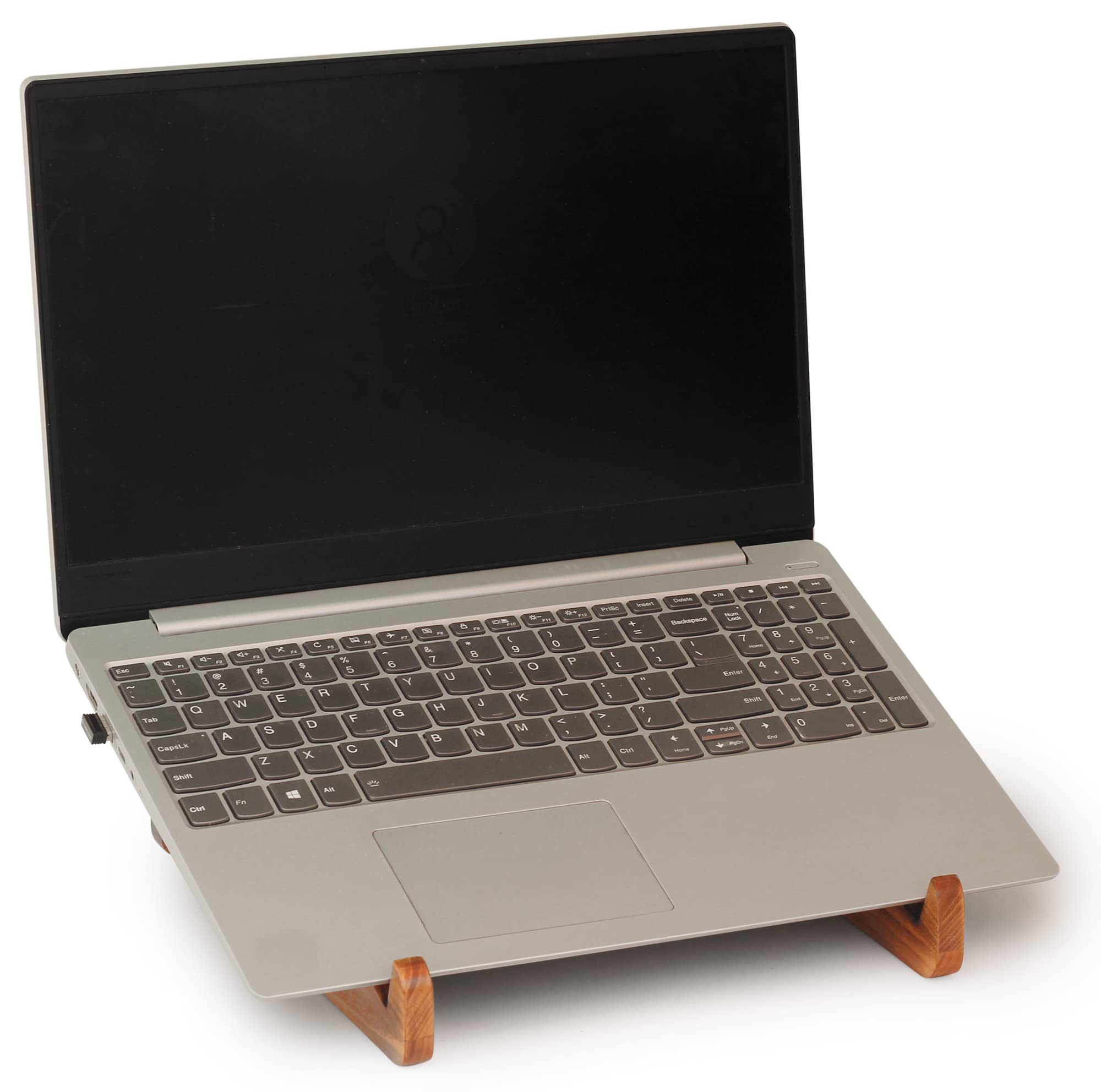 ABHANDICRAFTS Year END Sale - Wooden Laptop Stand Portable Foldable Laptop Holder for MacBook, Computer Desktop Organizer Suitable for All Laptops Sized