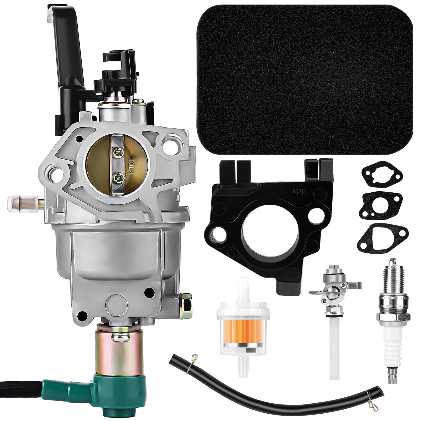 HUAYI Carburetor for Predator 420cc Carburetor - For Predator Generator Parts Champion Generator 13-17HP Predator Generator 8750 Parts Powermate 6500 Generators Portable Parts GX390 Huayi Carburetor