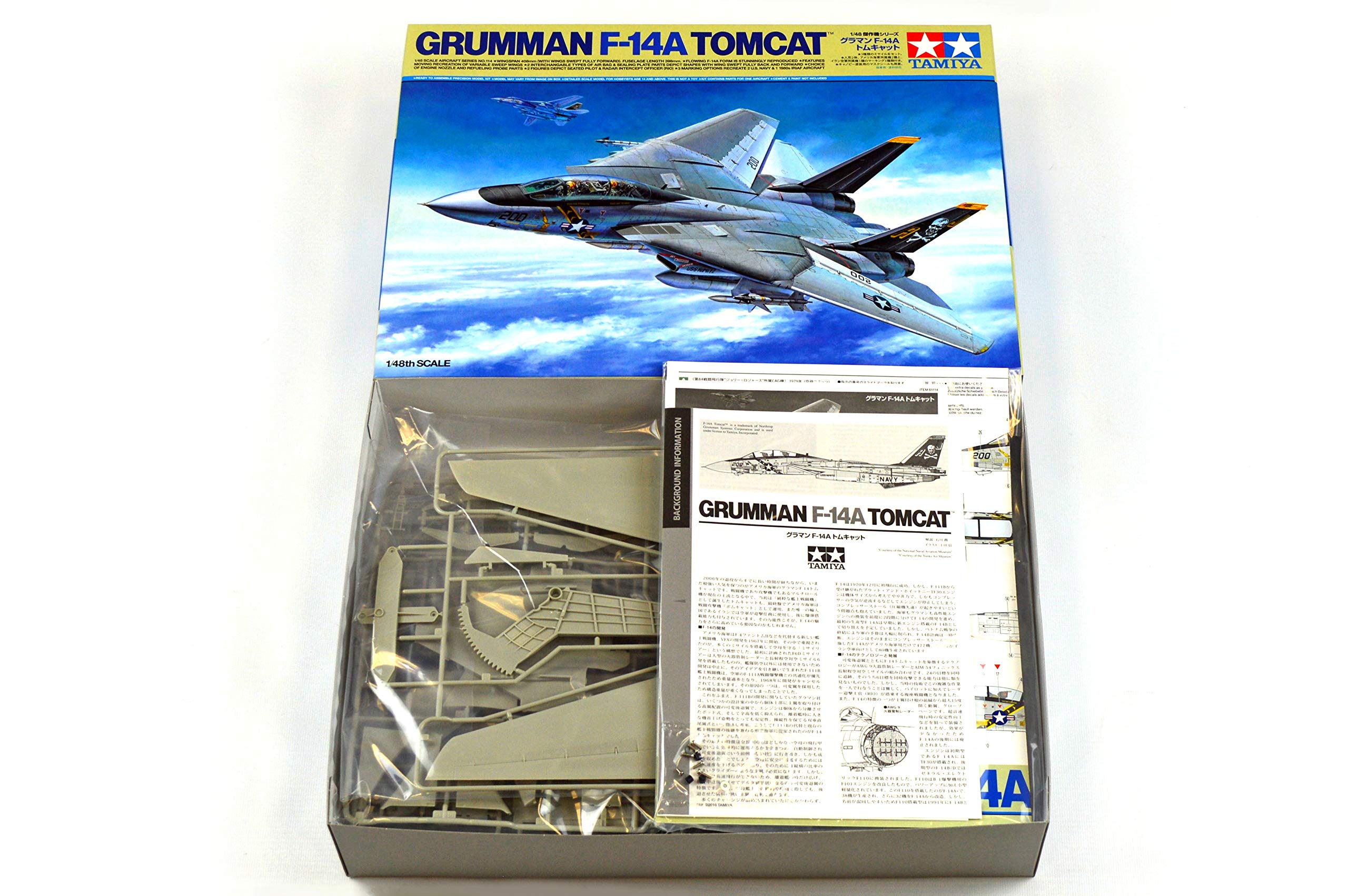 1:48 Tamiya Grumman F-14A Tomcat Model Kit