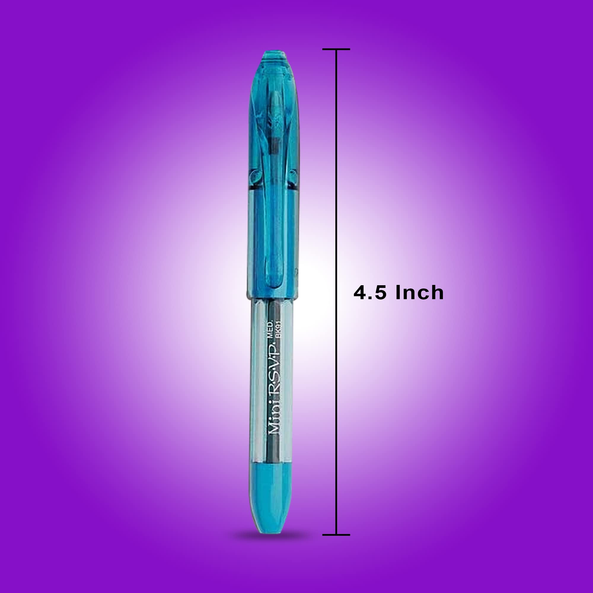RSVP 8 Mini Pens Ballpoint Pocket Pen Includes a Keyring and Lanyard necklace