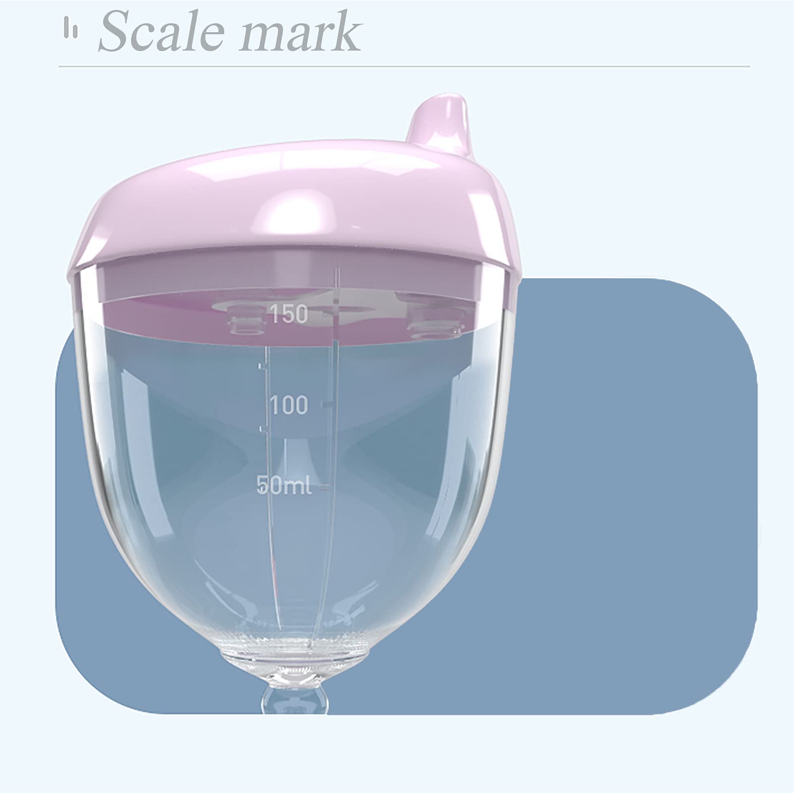 Plastic Goblet Cup, Baby Sippy Cup Wine Glass, Beverage Mug Milk Bottle with Lid for Kids Birthday Party or Celebration (over 8 months)