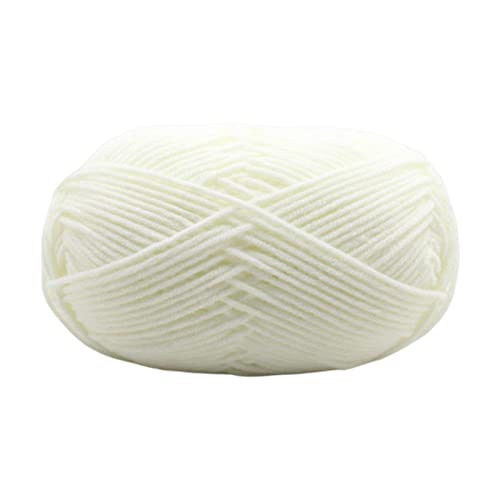 2 Set Knitting Wool Yarn Professional Ultra Soft Needlework DIY 4Ply Milk Cotton Crochet Knitted Yarn for Home Crochet Knitted Yarn