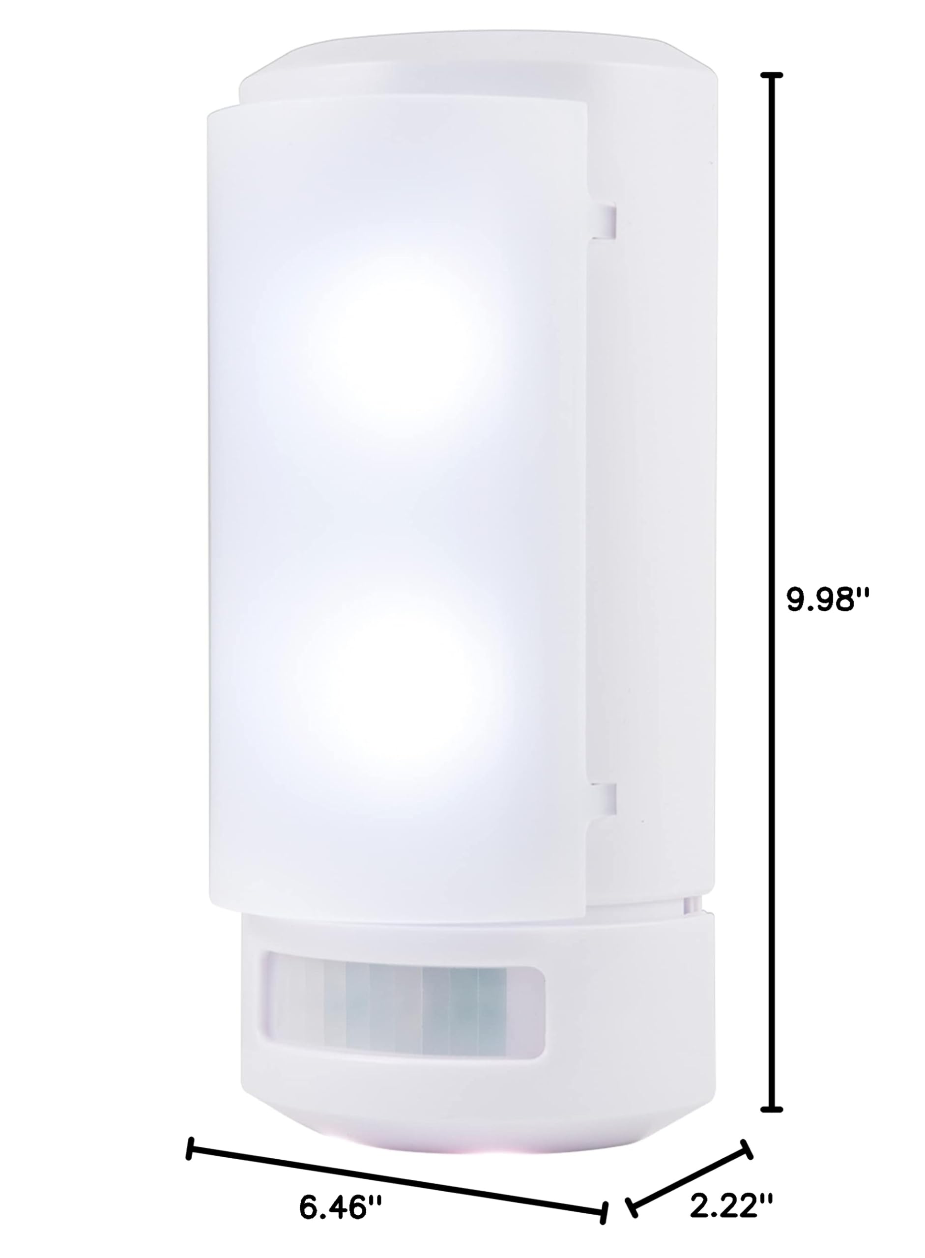 GE Wireless LED Wall Sconce, Motion Sensing, Manual On/Off, Warm White Light, Battery Operated, No Wiring Needed, Easy To Install, Perfect for Entry, Stairs, Hallway, Closet, Basement, 17455