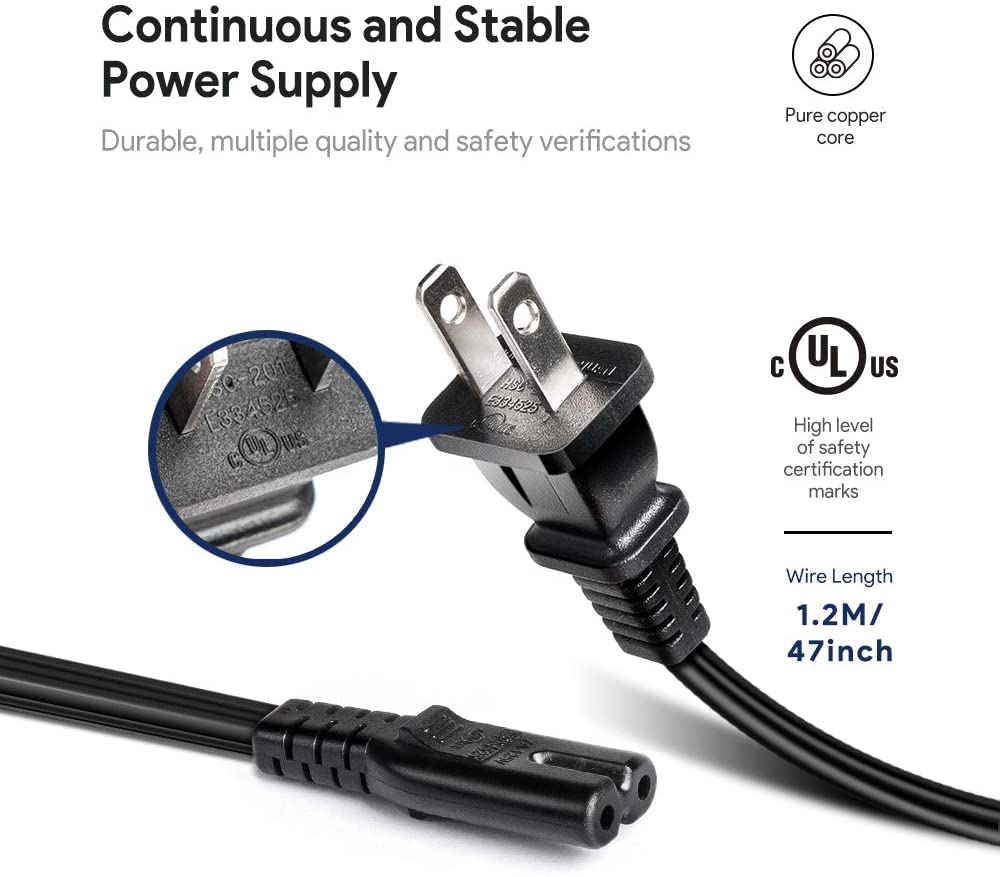 HKY 24V 3-Pin AC Adapter Replacement for EPSON M235A TM-T88II TM-88III POS Printer Power Supply Cord