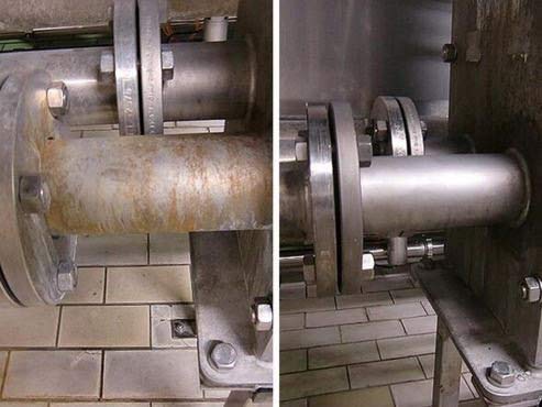 Stainless Steel Rust Remover & Cleaner, Soft Cleanser, NSF Approved Safe for Food Areas. Non-Toxic for Appliances Perfect for Rust Stains, Your Fridge, Cybertruck and more (8.5 oz)