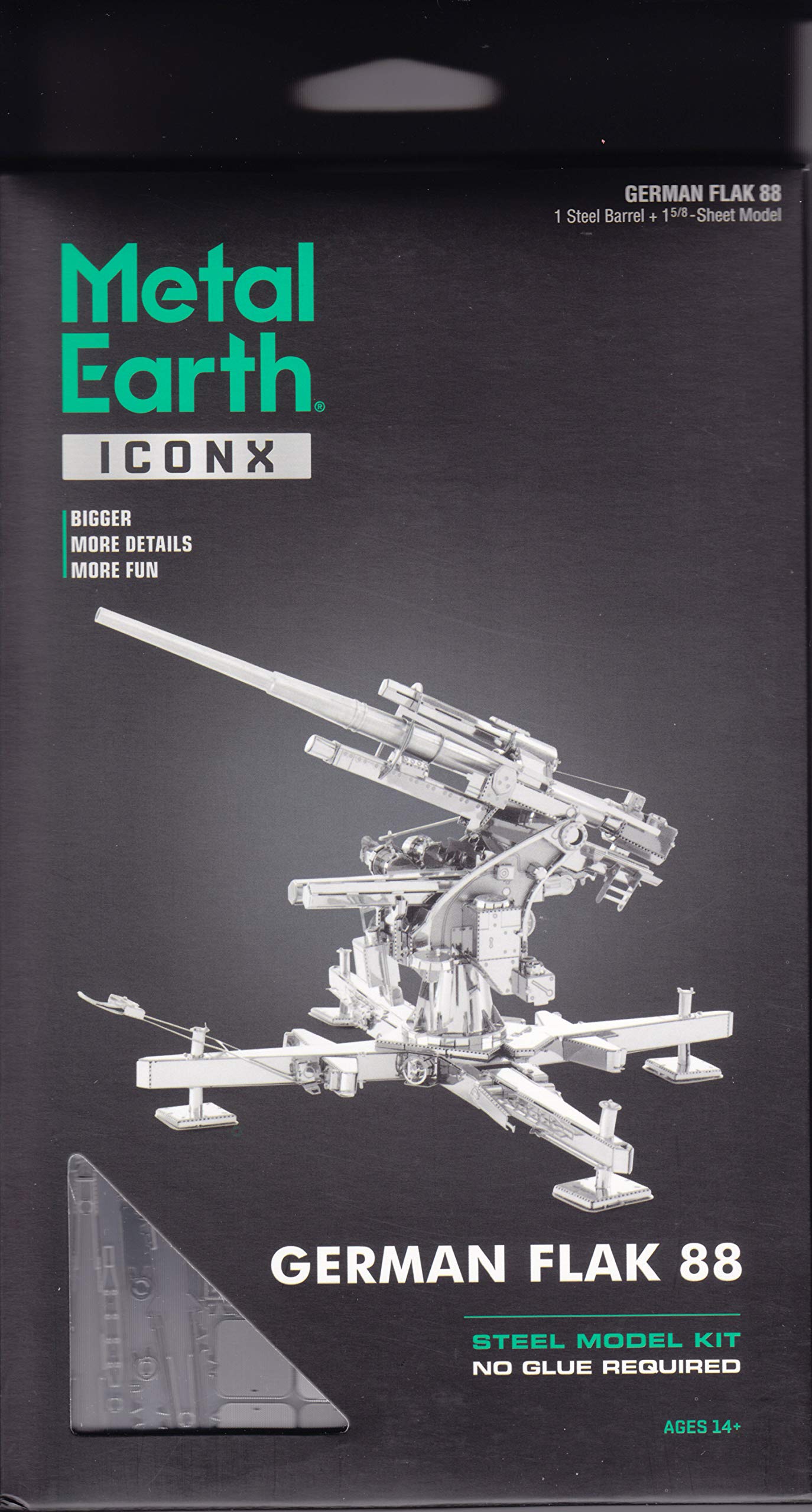 Fascinations Metal Earth Premium Series German Flak 88 3D Metal Model Kit