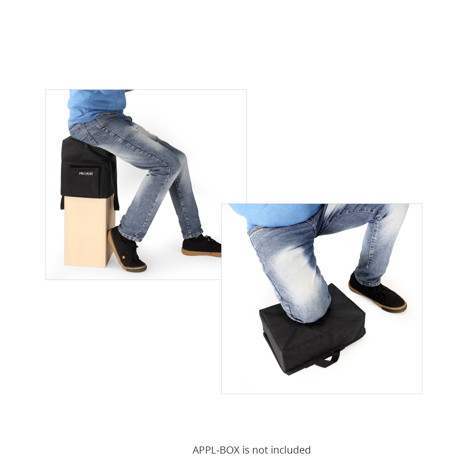 PROAIM Comfort Cushion Seat for Vertical Apple Box. Turns The Hard Box into a Comfy Chair. Give Your Crew The Comfort They Deserve. Soft, Durable and Easy to Carry (AB-FL-VCN)