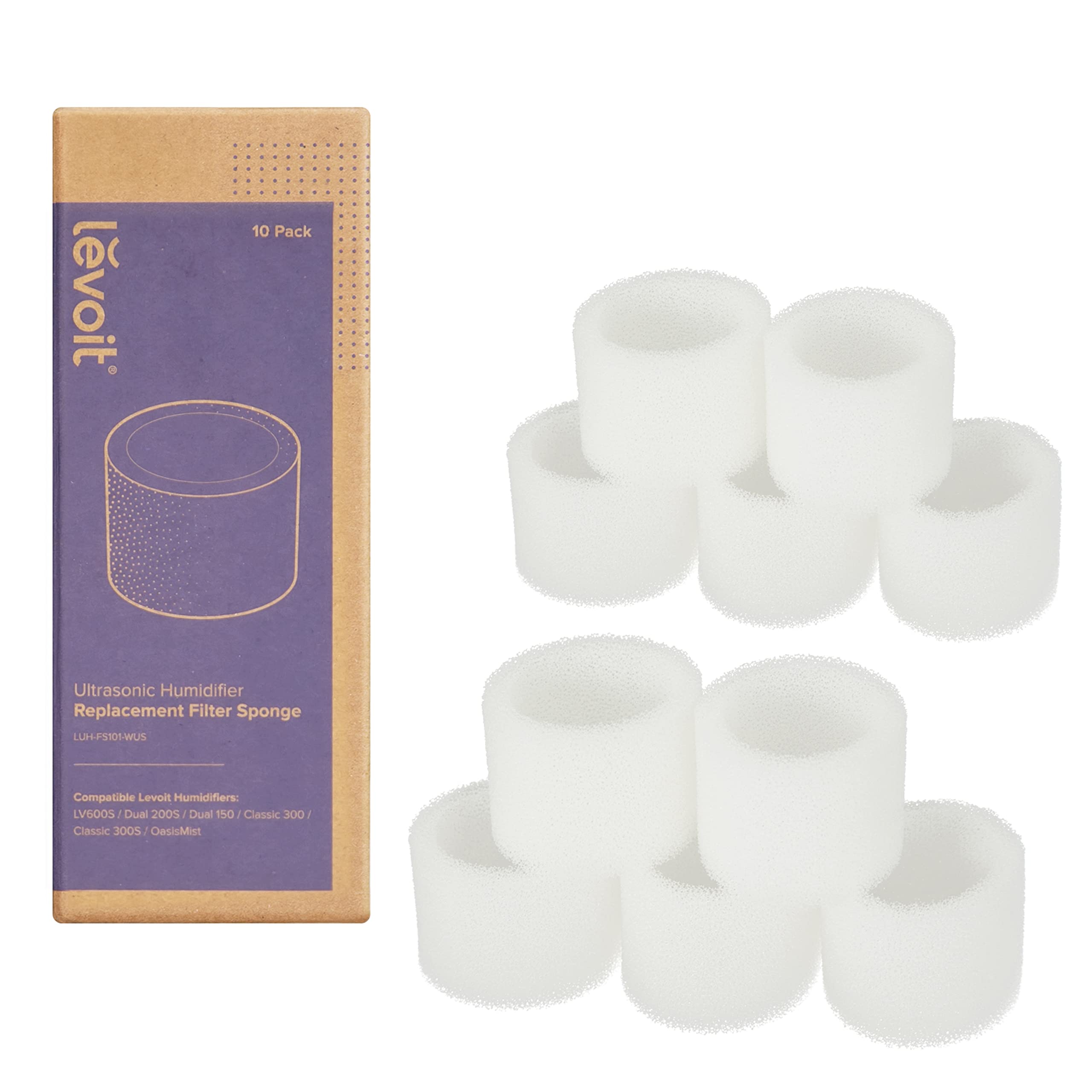 LEVOIT Smart Cool Mist Humidifiers and 10 Pack Replacement Filter