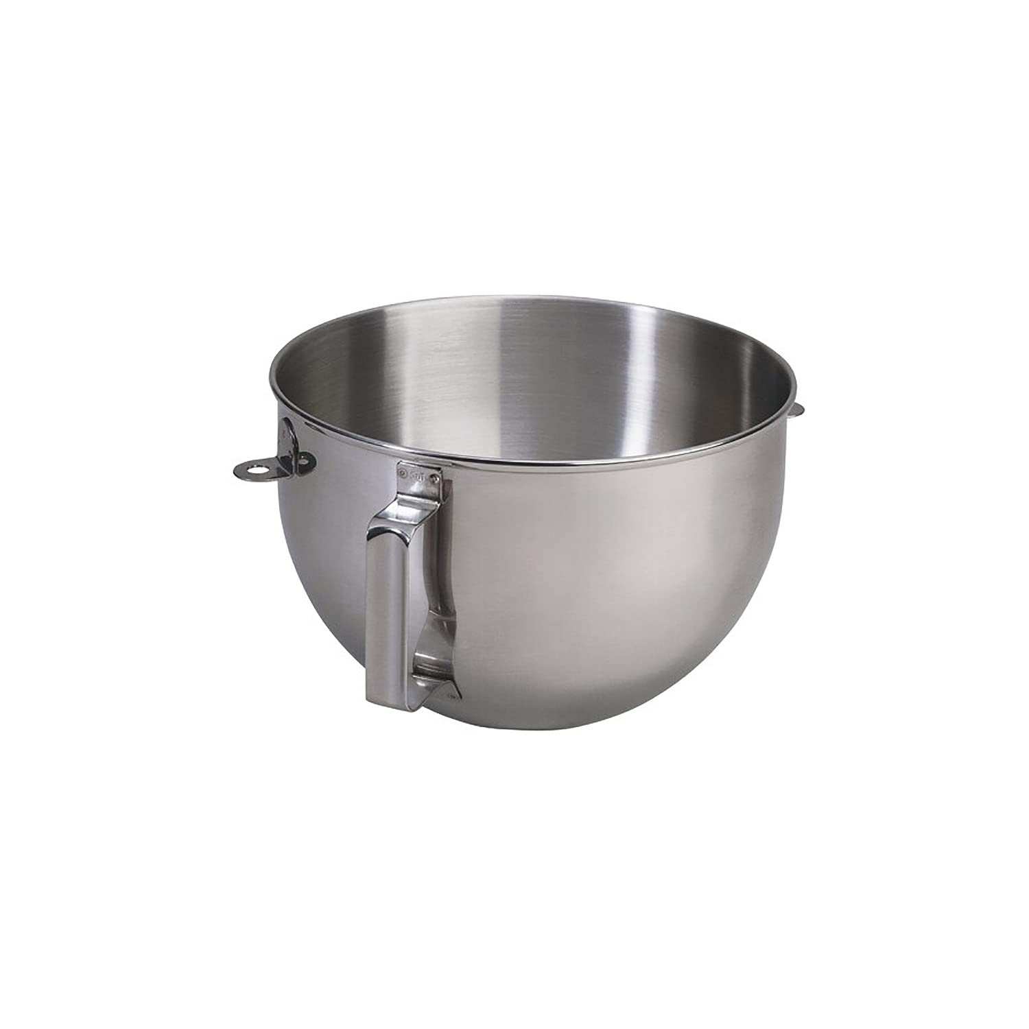 KitchenAid 5qt Polished Stainless Steel Wide Mixer Bowl with Flat Handle
