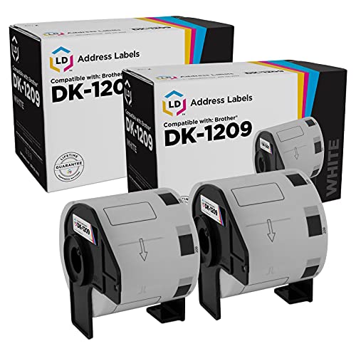 LD Compatible Address Label Roll Replacement for Brother DK-1209 1.1 in x 2.4 in (800 Labels, 2-Pack)