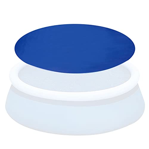 Swimming Pool Dustproof Blanket Film Cover For Round Pools Hot Tub Waterproof Cover Heat-Resistant Sun Protection Spa Safety Protector Outdoor Garden Patio ( Color : Blue Round , Size : 10FT/118.1in )