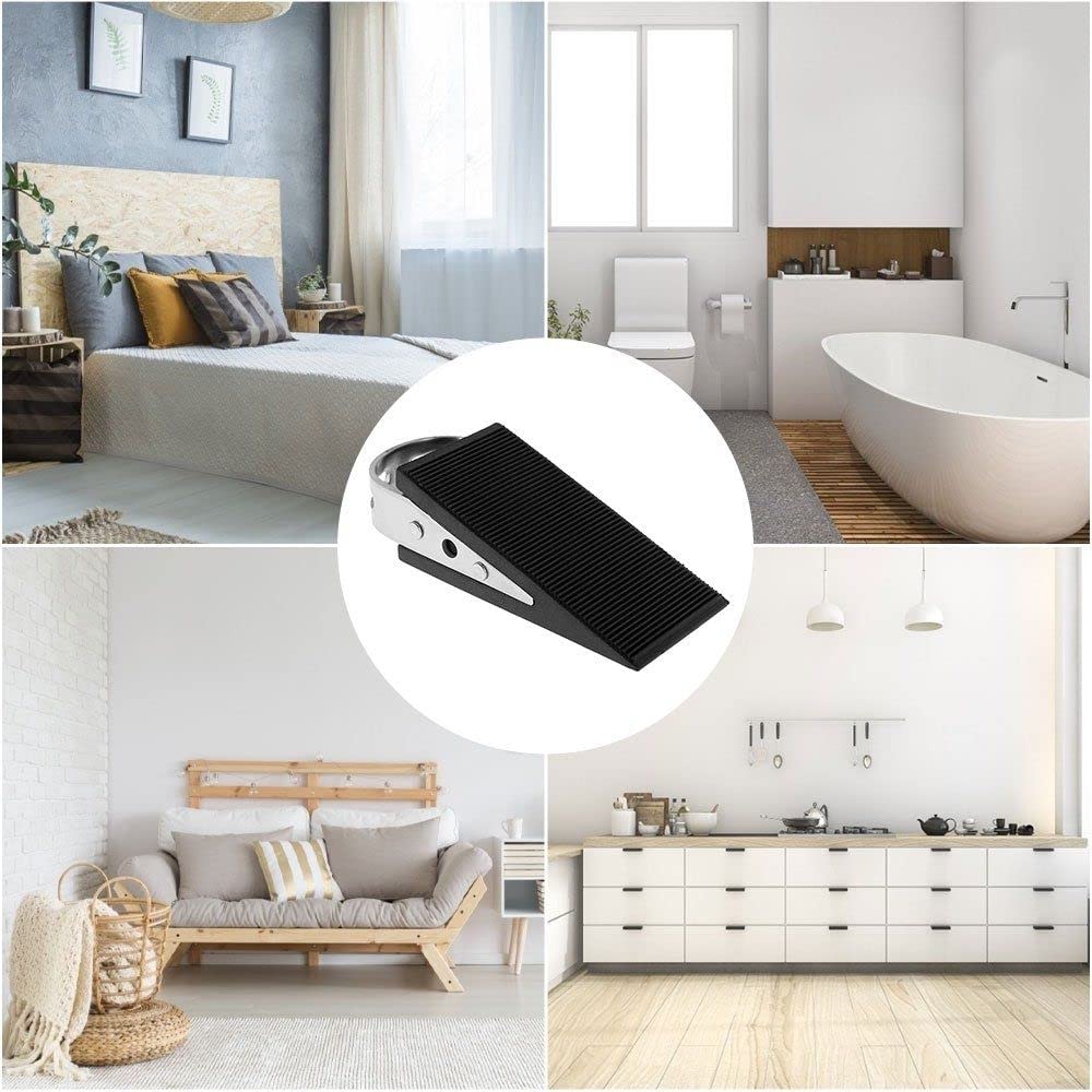 Large Rubber Door Stopper - Door Stop That Won't Scratch Floor or Door - Works On All Surfaces