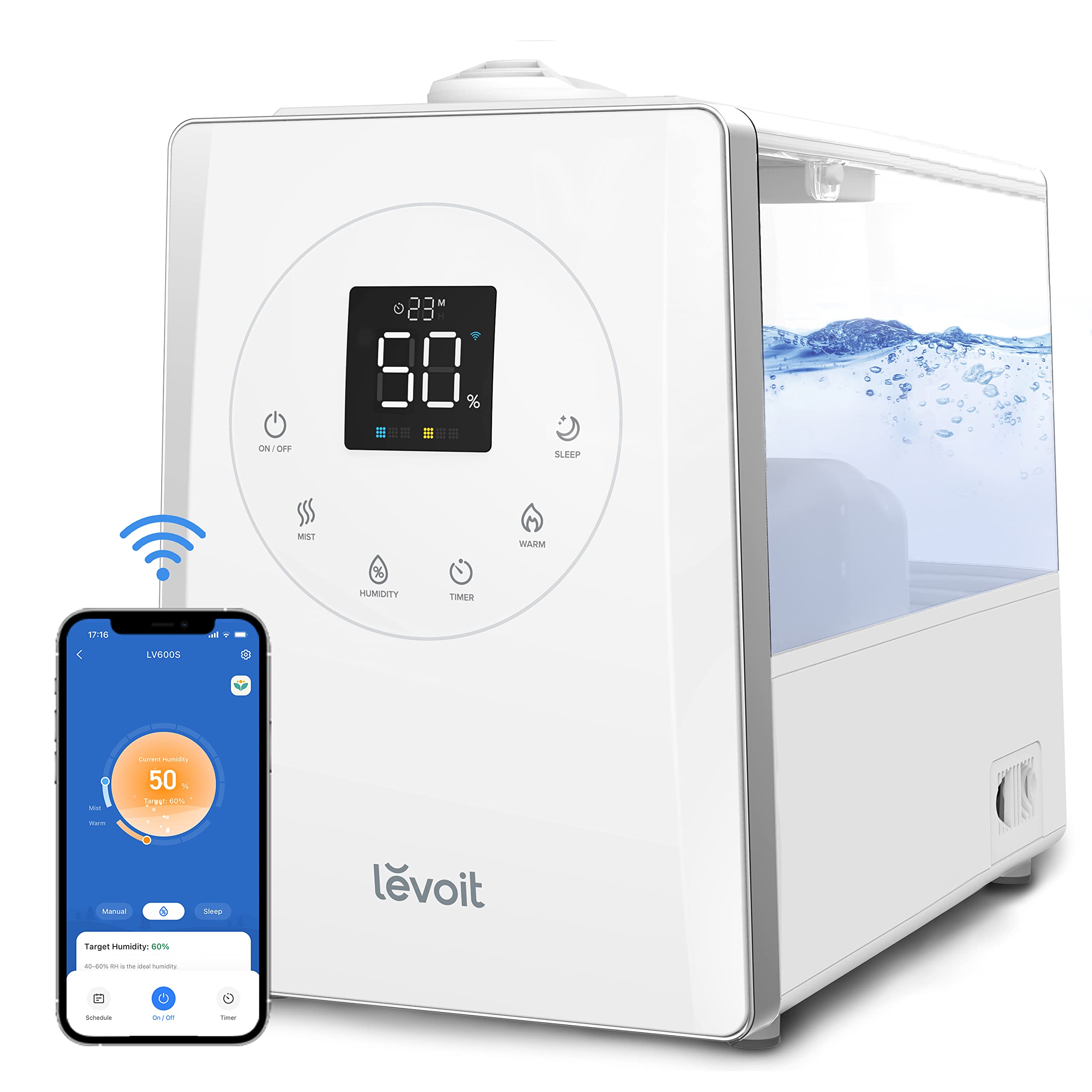 LEVOIT Cool and Warm Mist Humidifiers and 10 Pack Replacement Filter