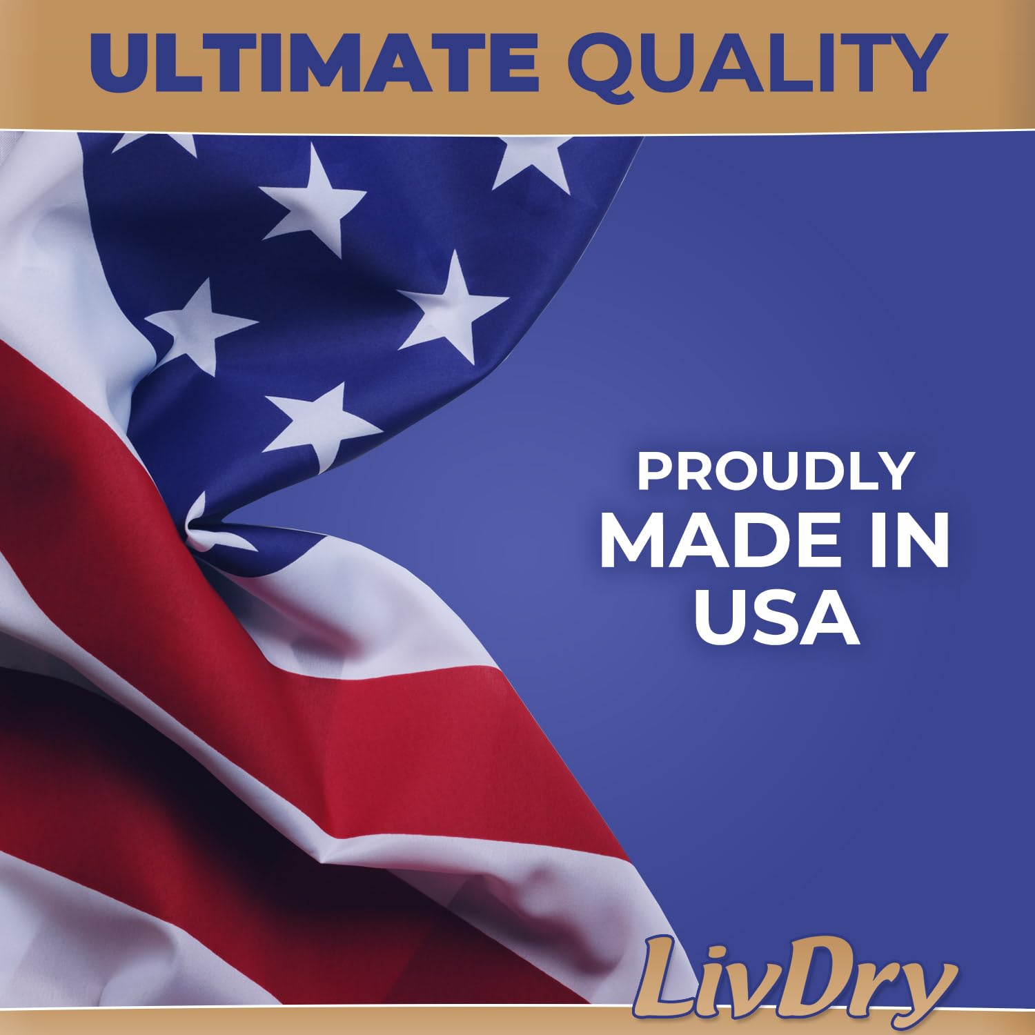 LivDry Large Ultimate Adult Incontinence Underwear, High Absorbency, Leak Cuff Protection, L, 60-Pack