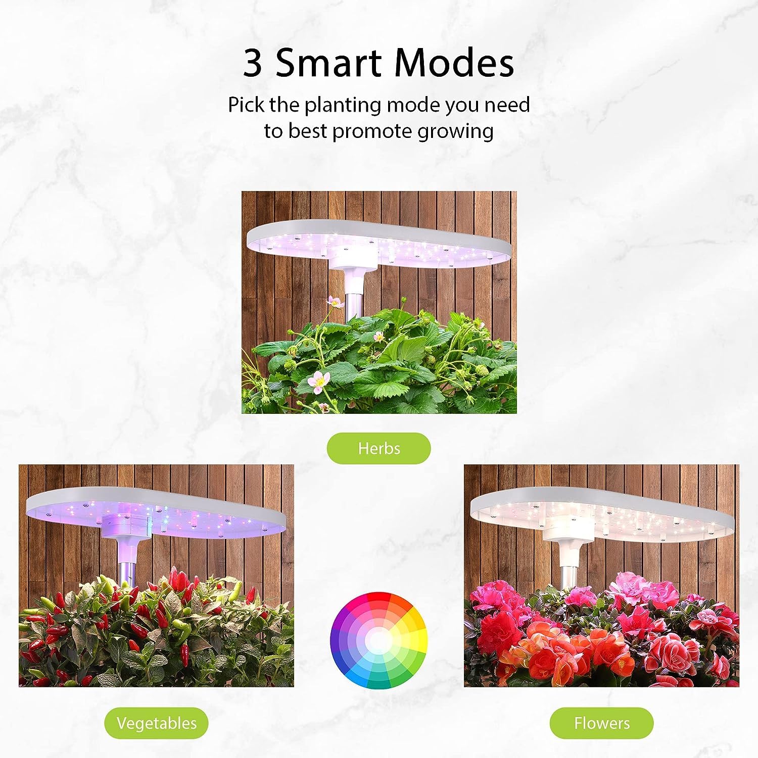 12 Pods Hydroponics Growing System, SXYCMY Indoor Garden Hydroponics Kit with 128 Lamp Beads 24W Full Spectrum Grow Lights in 5 Colors, Up to 16" Adjustable Height for Home Gardening, Auto Timer
