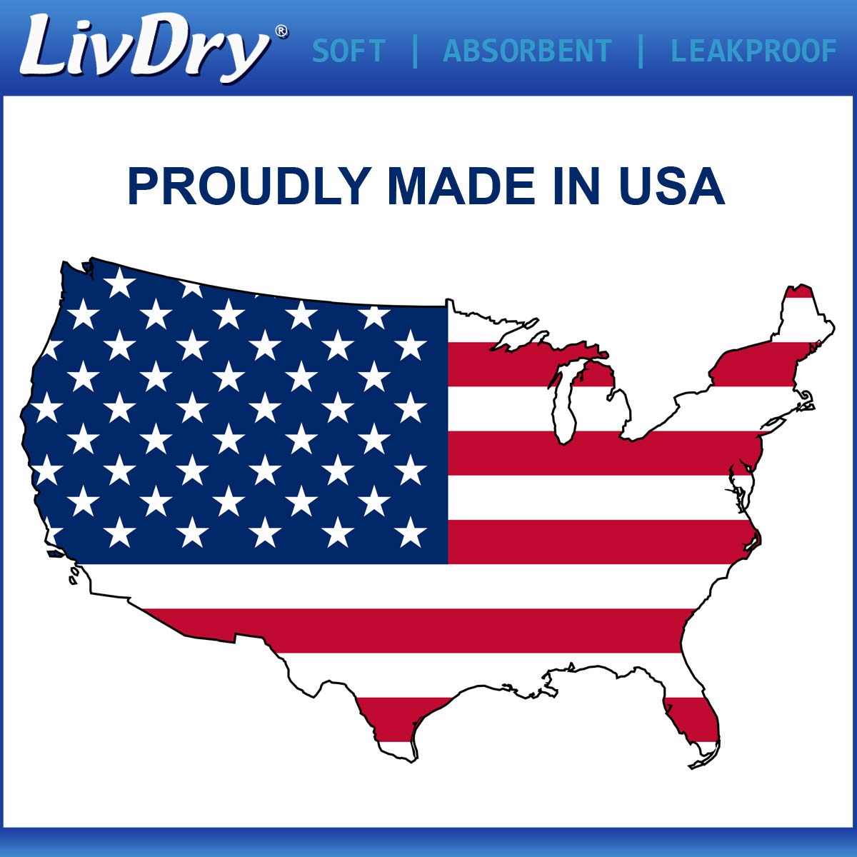 LivDry Large Ultimate Adult Incontinence Underwear, High Absorbency, Leak Cuff Protection, L, 60-Pack