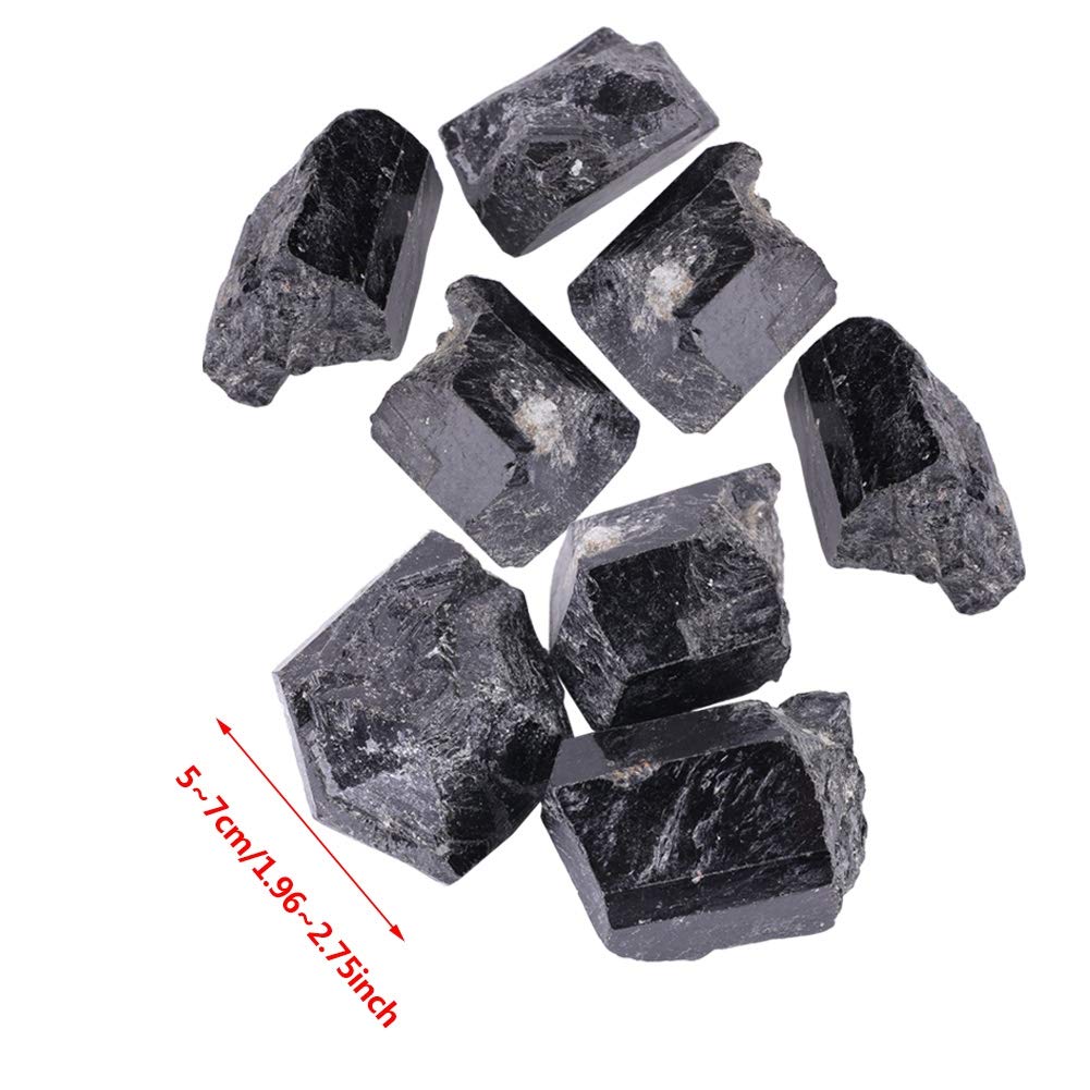 1 Pcs Black Quartz, Tormalina Nera Turmalina Negra Piedra Crystal Tourmaline Rough Rock Mineral Healing Stone
