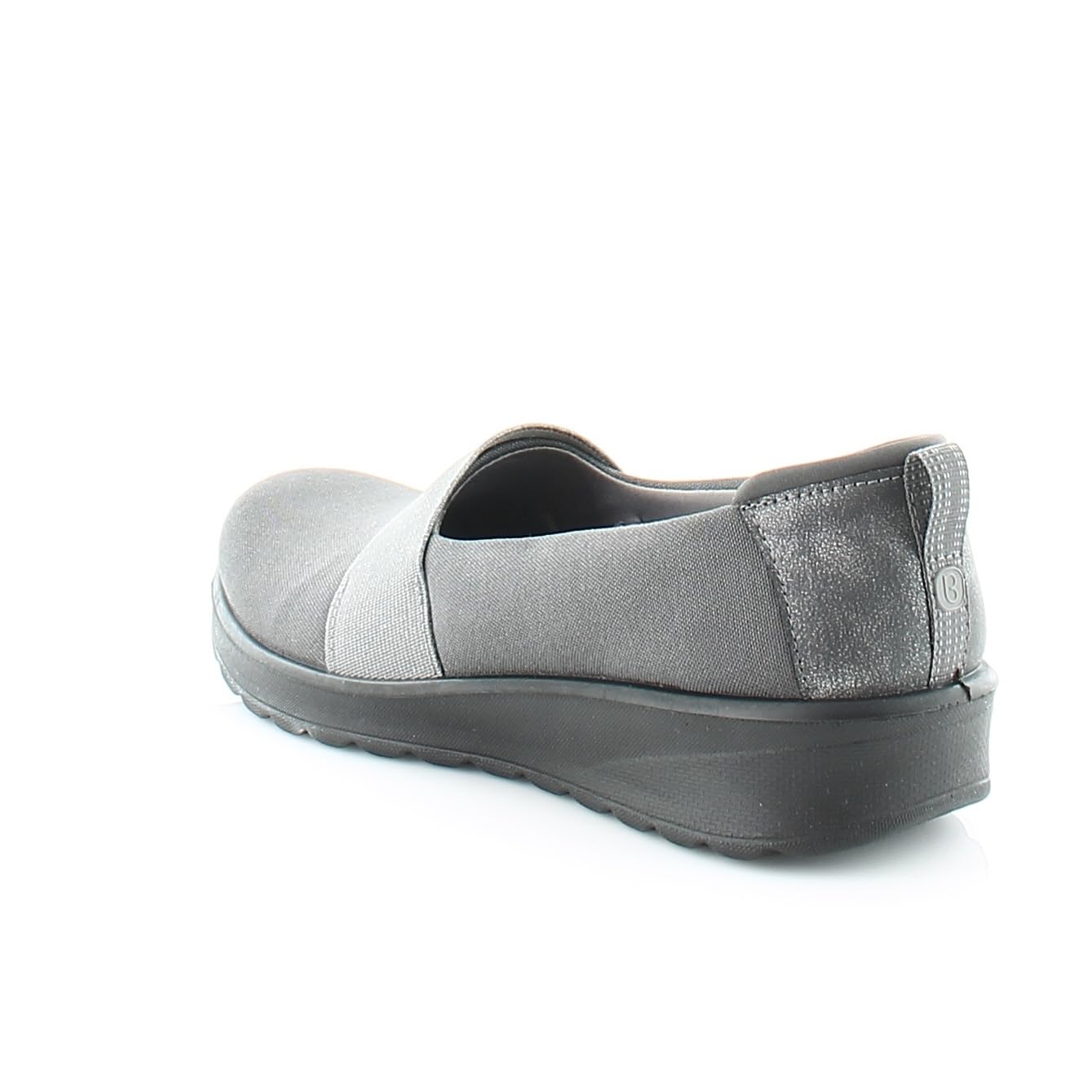 BZees Womens Gracie Slip On Granite Grey 9 M
