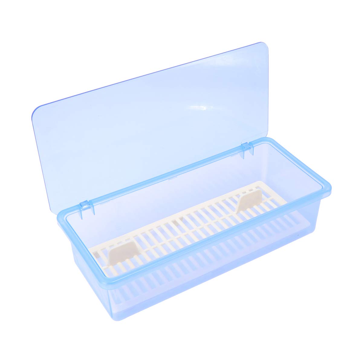 Hemoton Kitchen Utensil Holder Transparent Chopsticks Drain Rack Cutlery Box Spoon Fork Knife Drainer Basket Tableware Silverware Flatware Storage Caddy Organizer Container