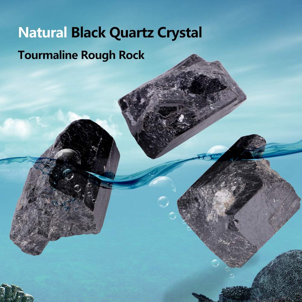 1 Pcs Black Quartz, Tormalina Nera Turmalina Negra Piedra Crystal Tourmaline Rough Rock Mineral Healing Stone
