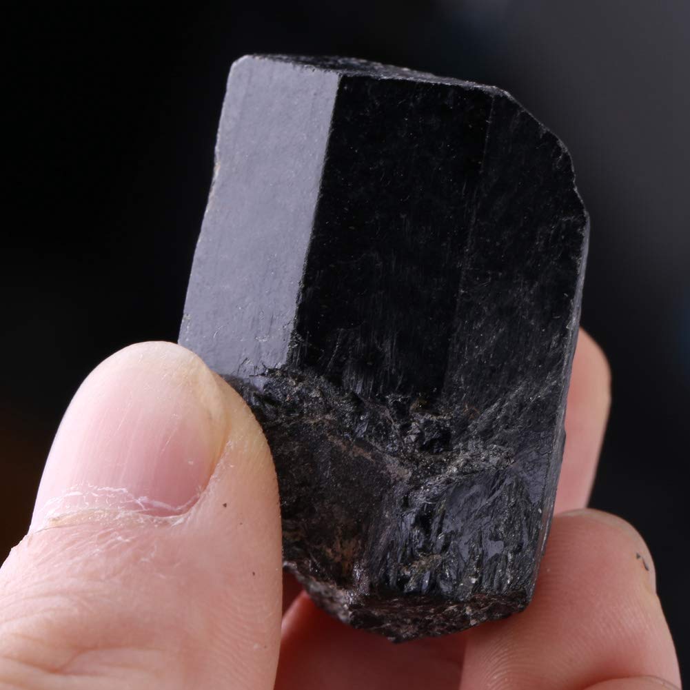 1 Pcs Black Quartz, Tormalina Nera Turmalina Negra Piedra Crystal Tourmaline Rough Rock Mineral Healing Stone