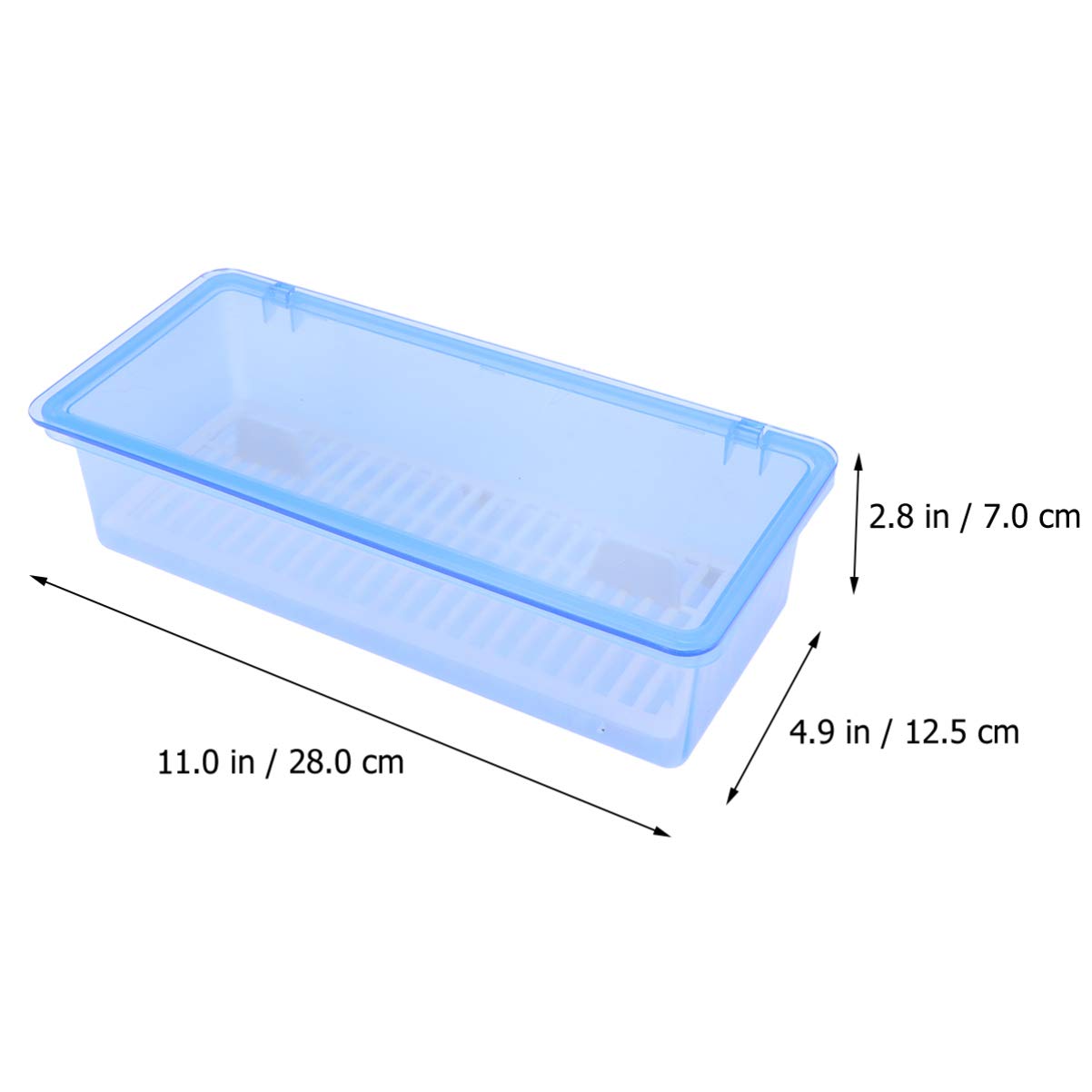 Hemoton Kitchen Utensil Holder Transparent Chopsticks Drain Rack Cutlery Box Spoon Fork Knife Drainer Basket Tableware Silverware Flatware Storage Caddy Organizer Container