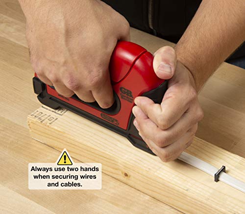 Gardner Bender MPS-2125 CableBoss Staple, ½ Inch., Secures Coax: RG-6, (NM) Non-Metalic Cable: 10/2, 12/3, CAT 5e and 16/4 Speaker Wire, 200 Pk., Black