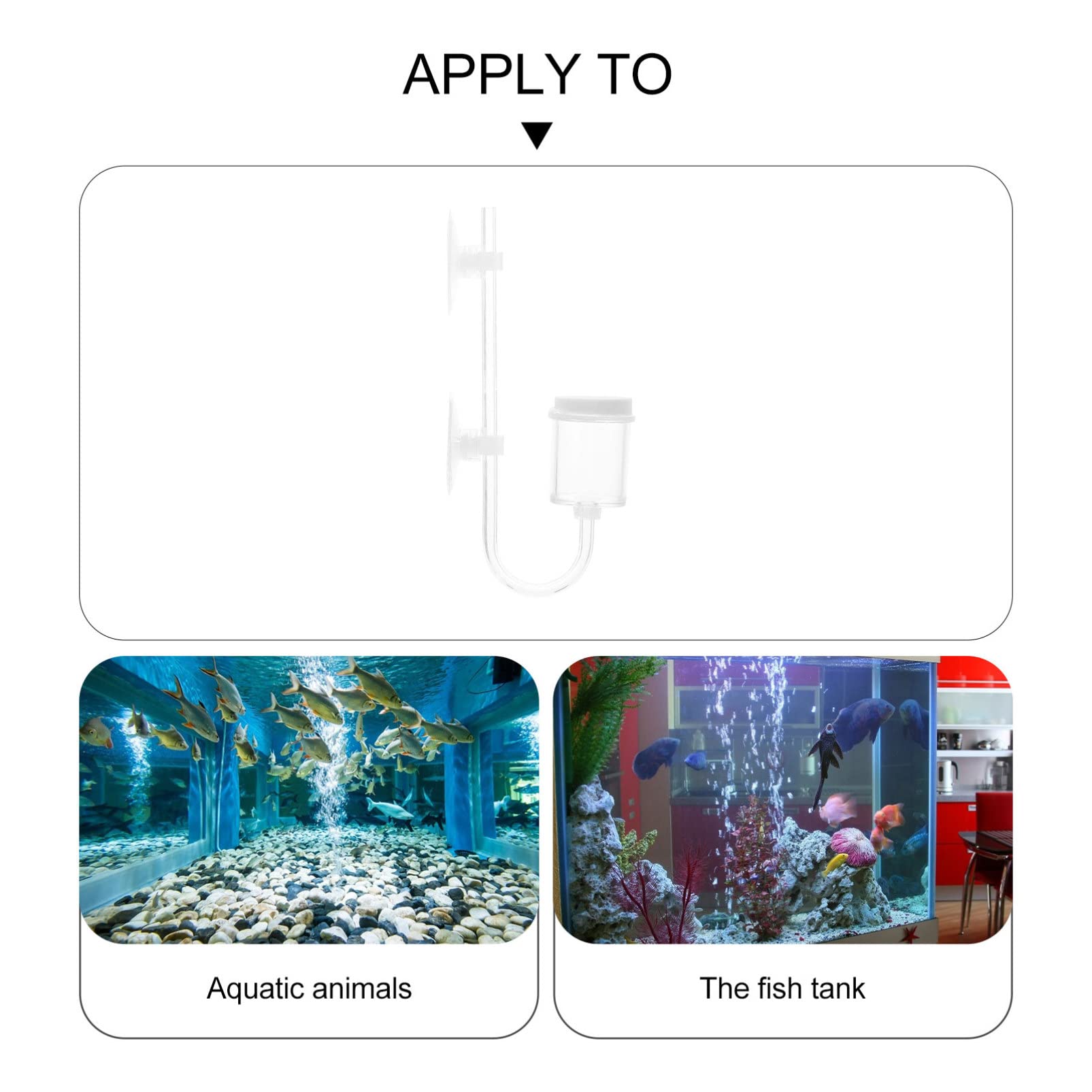 POPETPOP 1 Set Fish Tank Air Bubble Maker Plant Diffuser Co2 Diffuser with Bubble Fish Tank Stone Hydroponic Tank Supplies Bubble Suit Aquarium with Suction Cup Acrylic
