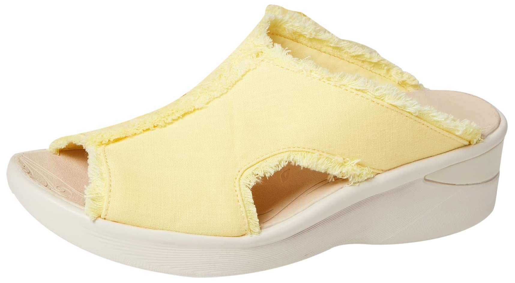 BZees Womens Serendipity Padded Insole Slide Sandals Yellow 10 Medium (B,M)