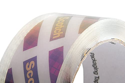 Scotch Box Lock Packaging Tape, 1 Roll with Dispenser, 1.88 in x 1965 in, Extreme Grip Packing, Shipping and Mailing Tape, Sticks Instantly to Any Box (3950-RD)