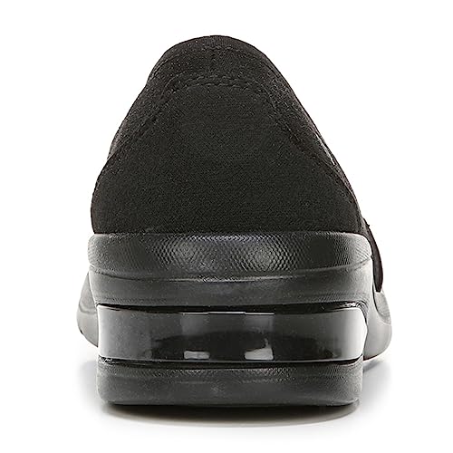BZees Womens Red-hot Slip-ons Loafer, Black, 7.5 Wide US