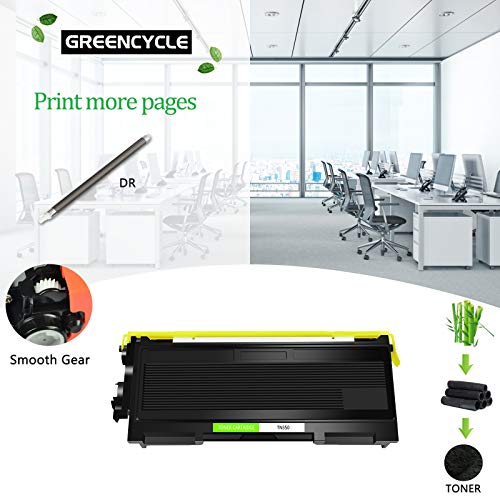 greencycle 1 Pack TN350 TN-350 Black Toner Cartridge Compatible for Brother MFC-7420 MFC-7820n DCP-7020 Printers