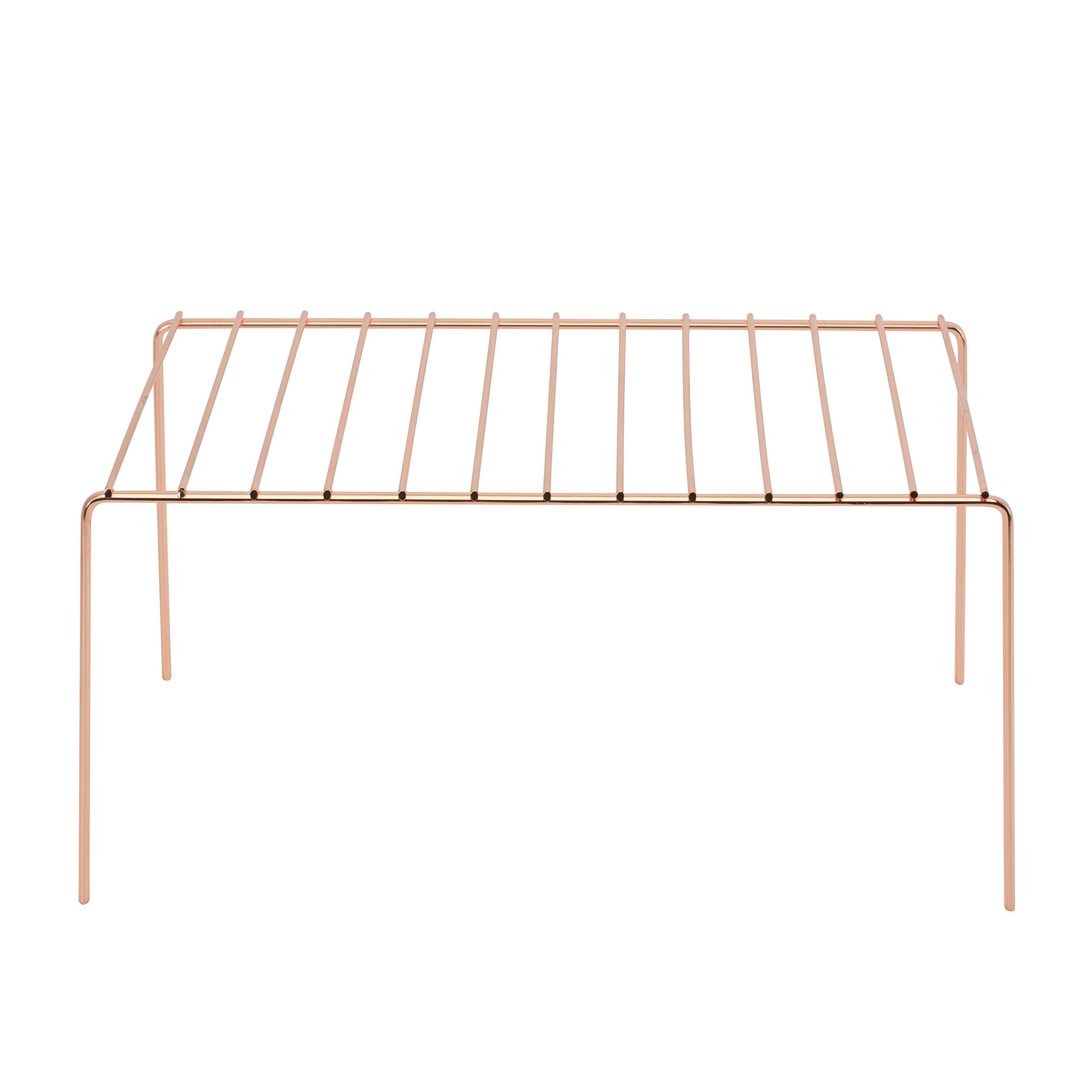 Kitchen Details Copper Medium Helper Shelf, Cabinet Organizer Maximizes Space, Free Standing
