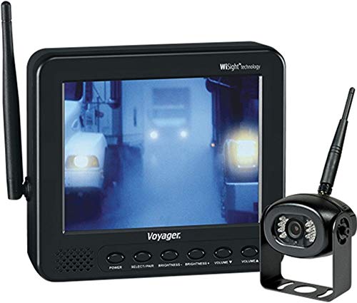 Voyager WVOS541 Wireless Camera System, Built-in Speaker, 5.6" TFT LCD, 1/3" CMOS Sensor, Waterproof, Auto-Pairing, Supports up to 4 Wireless Cameras, Mirror Image Orientation