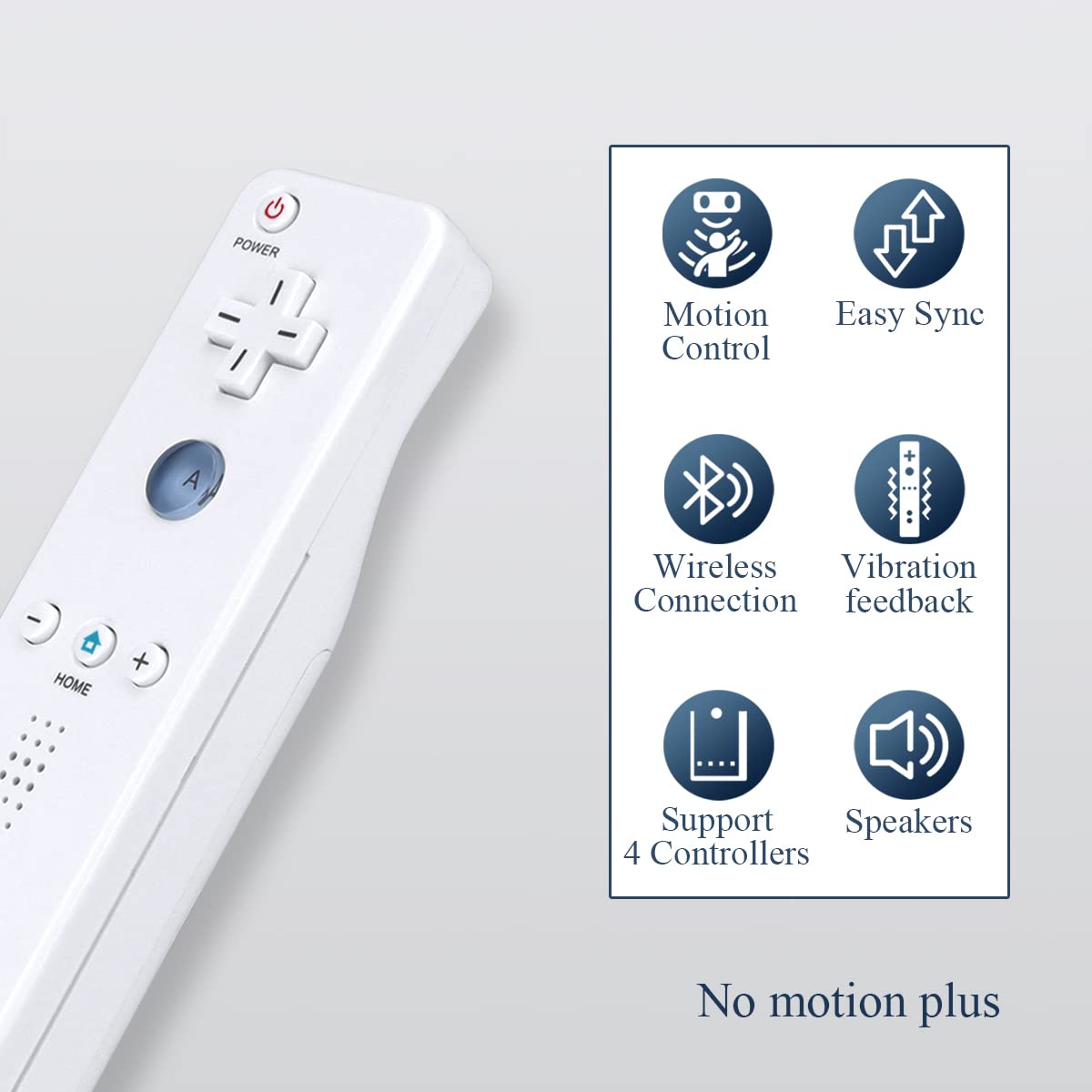 FASIGO Wii Remote with Nunchuck, Wii Controller with Nunchuck, Compatible with Nintendo Wii/Wii U, 2 Pack