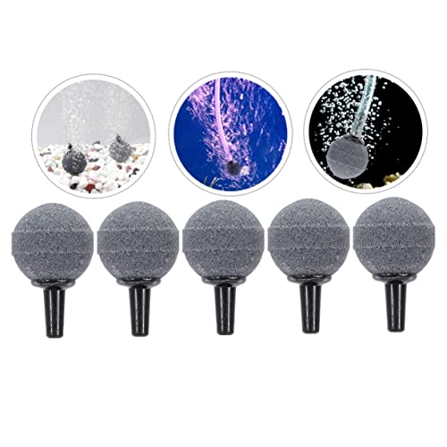 NUSITOU 5pcs Bubble Stone Small Bubbles Hydroponic Systems Hydroponic Air Stone Aquarium Oxygen Aeration Air Fittings Air Bubbling Release Air Stone Oxygen Stone Fish Tank Supplies