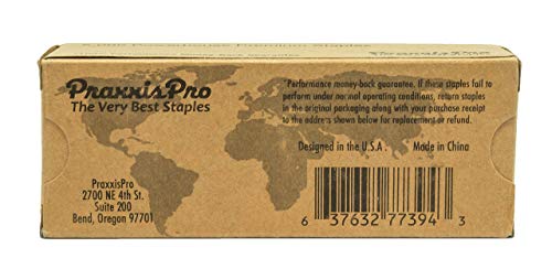 PraxxisPro Powerhouse Premium Staples, 26/6, Full-Strip Chisel Pointed Staples, 2 to 45 Sheets, for Powerhouse Electric Stapler and All Standard Staplers - for Office and Home Use (10,000)