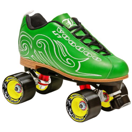 LABEDA VOODOO U-7 ROLLER SKATES (Cool Green, 7)