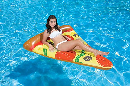 Poolmaster Inflatable Swimming Pool Mattress, Slice O' Pizza and Beer Mug Combo