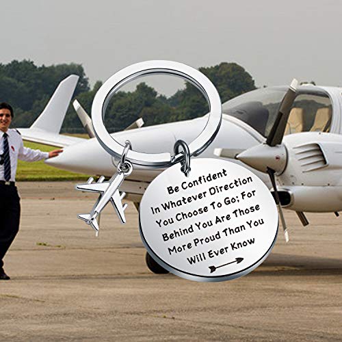 LQRI Future Pilot Gift New Pilot Gifts Pilot Graduation Gift Be Confident in Whatever Direction You Choose to Go (K-airplaine)