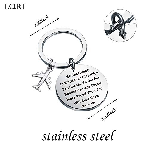LQRI Future Pilot Gift New Pilot Gifts Pilot Graduation Gift Be Confident in Whatever Direction You Choose to Go (K-airplaine)