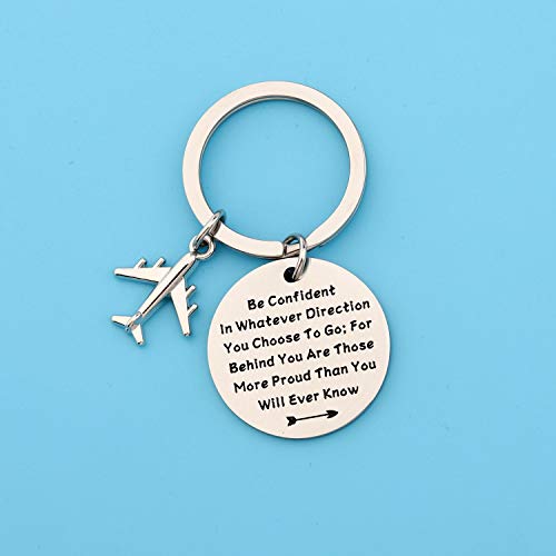 LQRI Future Pilot Gift New Pilot Gifts Pilot Graduation Gift Be Confident in Whatever Direction You Choose to Go (K-airplaine)