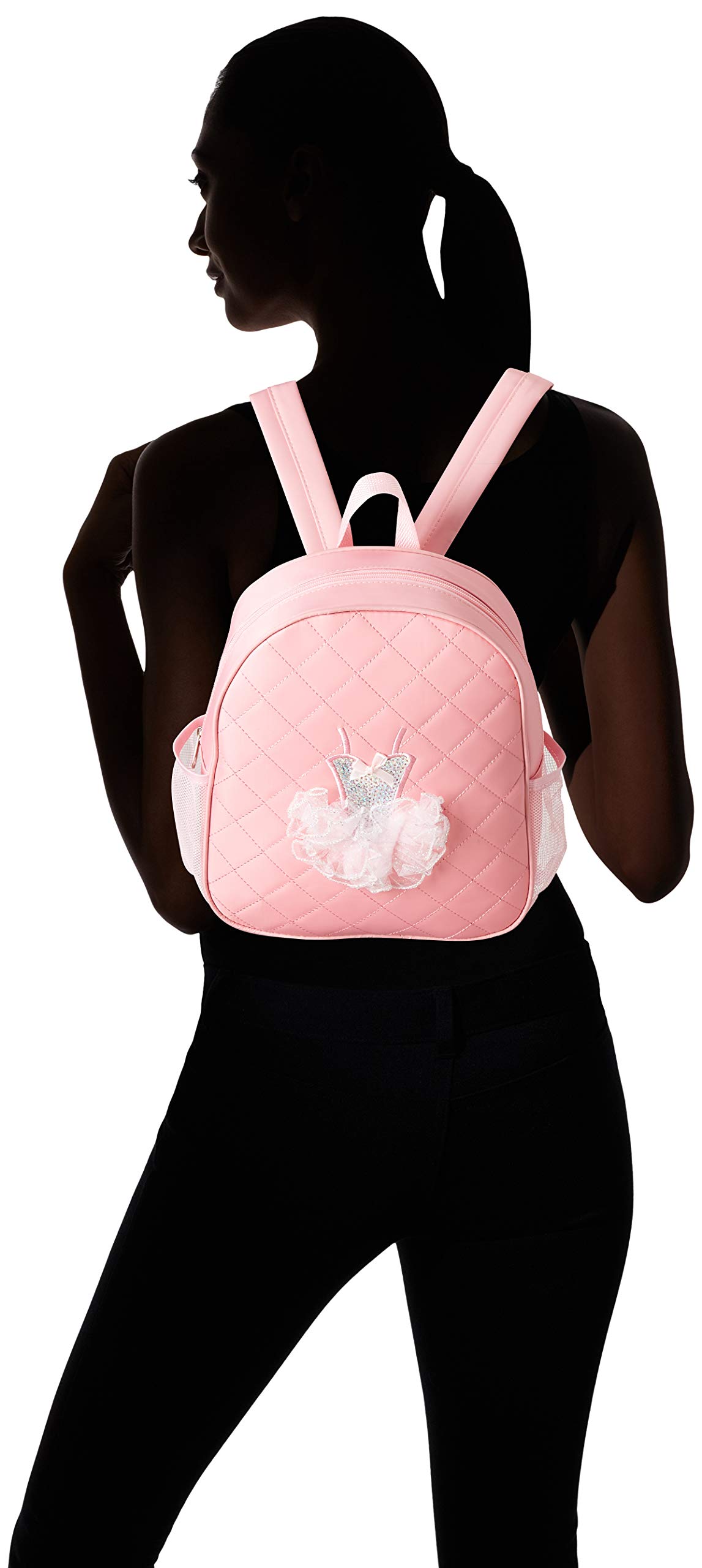 Princess Quilted Tutu Dance Backpack, Light Pink