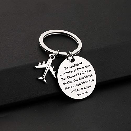 LQRI Future Pilot Gift New Pilot Gifts Pilot Graduation Gift Be Confident in Whatever Direction You Choose to Go (K-airplaine)