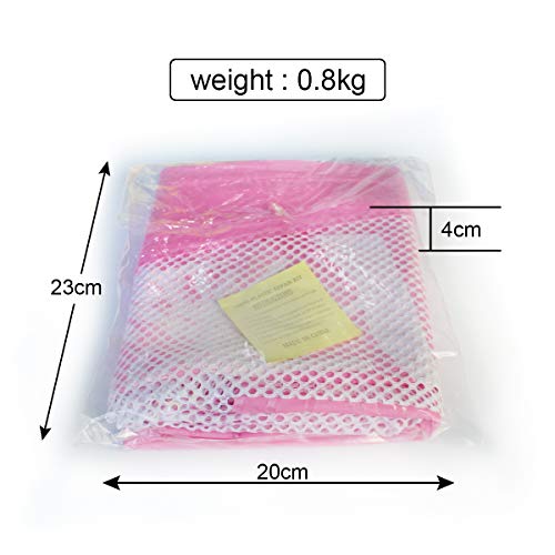 SUNSHINEMALL Inflatable Pool Float, Multi-Purpose Pool Hammock (Saddle, Lounge Chair, Hammock, Drifter) Pool Chair, Portable Water Hammock (Pink-68x32x8inch)