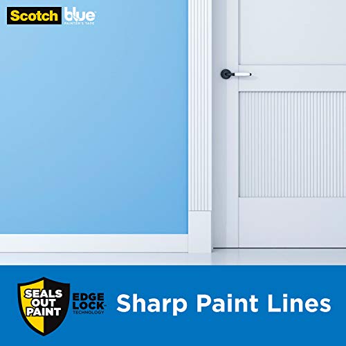 Scotch Painter's Tape 2093-48TC3 2093 Sharp Lines Multi-Surface Painters Tape, 3 rolls, Blue, 3 rolls