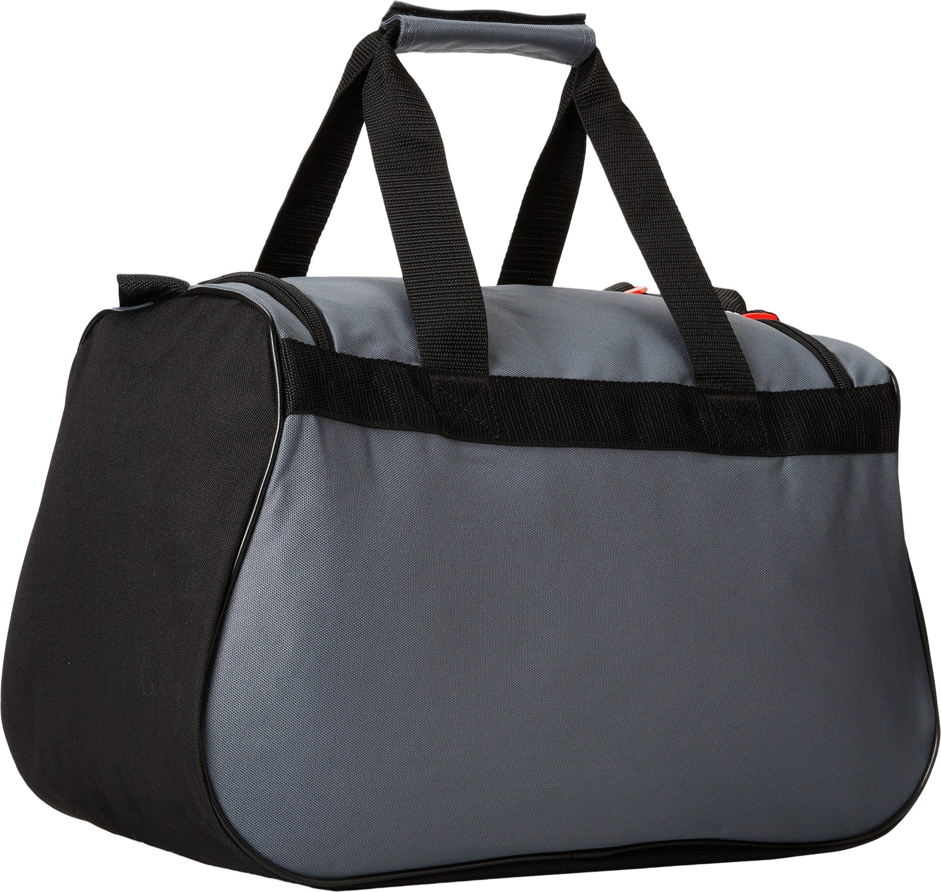 adidas Diablo Small Duffel, Sports Duffle Gym Bags for Men or Women, Onix Grey/Black/Solar Red, One Size